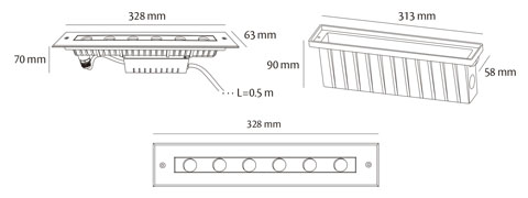 LINEAL 12W SIMÉTRICA - Brillante Iluminación - Distribuidores de ...